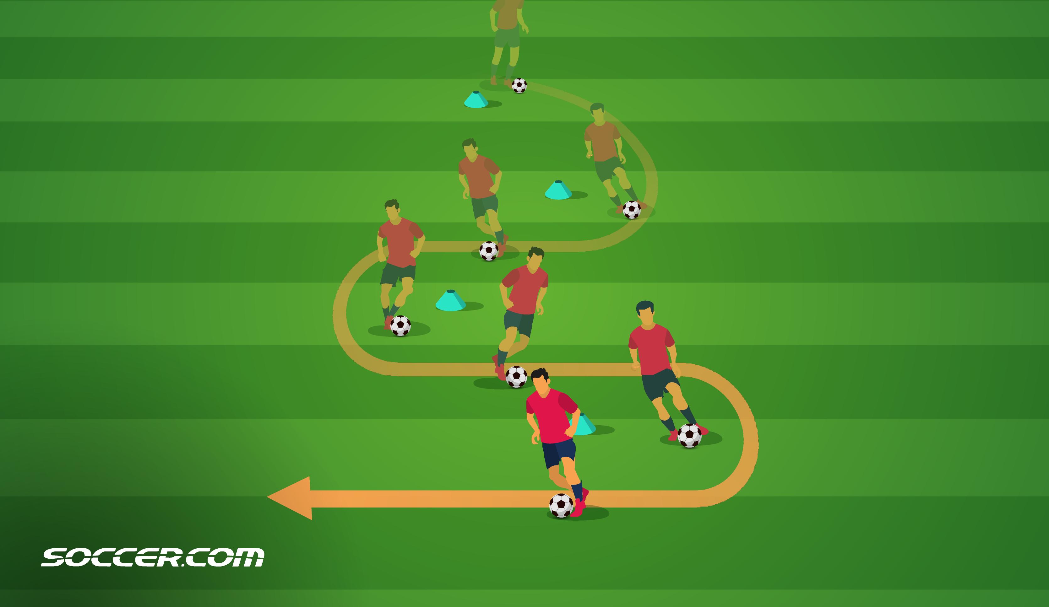 messi dribbling exercise