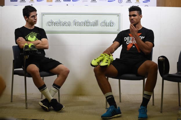 ACE and X training with Oscar, Loftus-Cheek and Mourinho